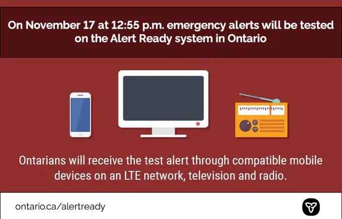 Alert Ready Test Happening Today | Bayshore Broadcasting News Centre