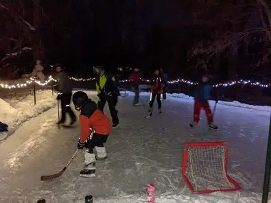 Backyard Rink Contest Concludes. Brian Wardell with The Great Paul Hill ...