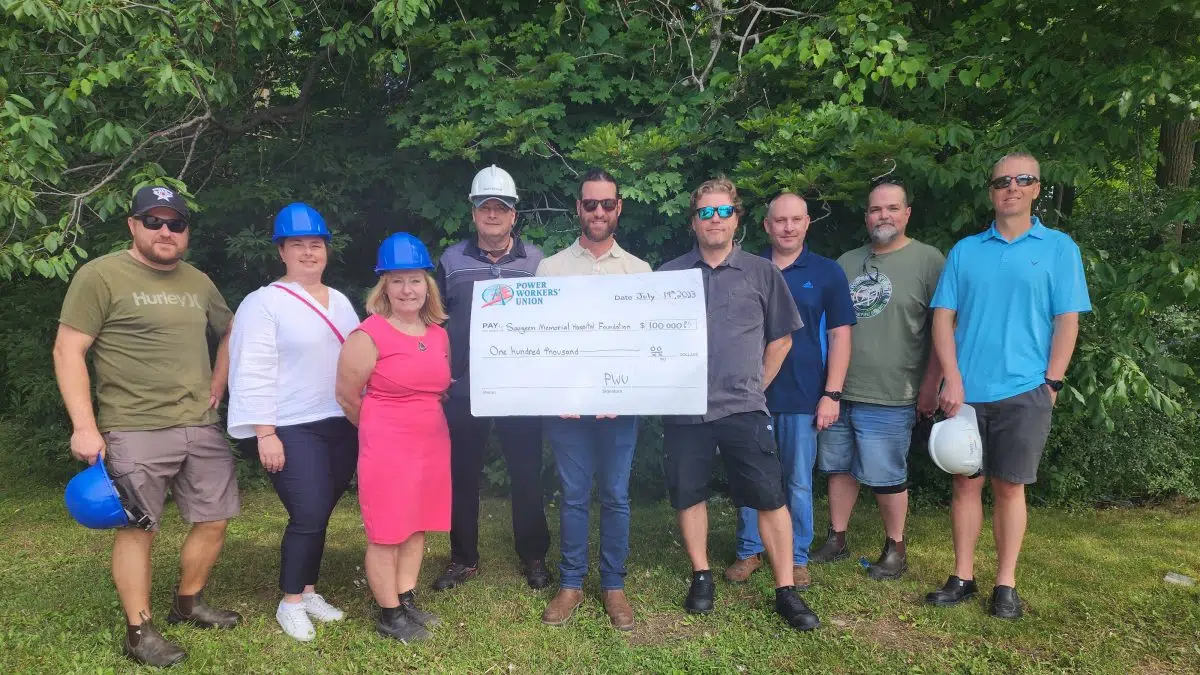Power Workers Union Donates $100k To Owen Sound Mental Health ...