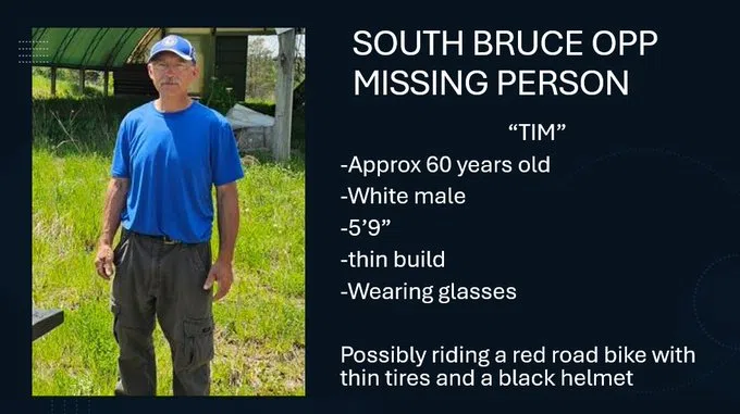 Missing Bruce County Man Last Seen On Bike In Port Elgin | Country 93