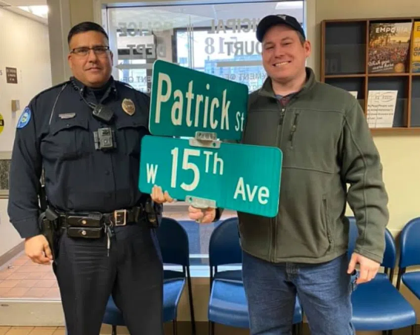 15th and Patrick signs found, returned | KVOE