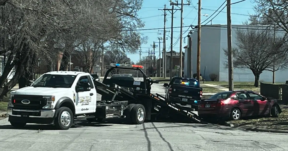 Wreck near downtown Emporia sends one person to hospital | KVOE
