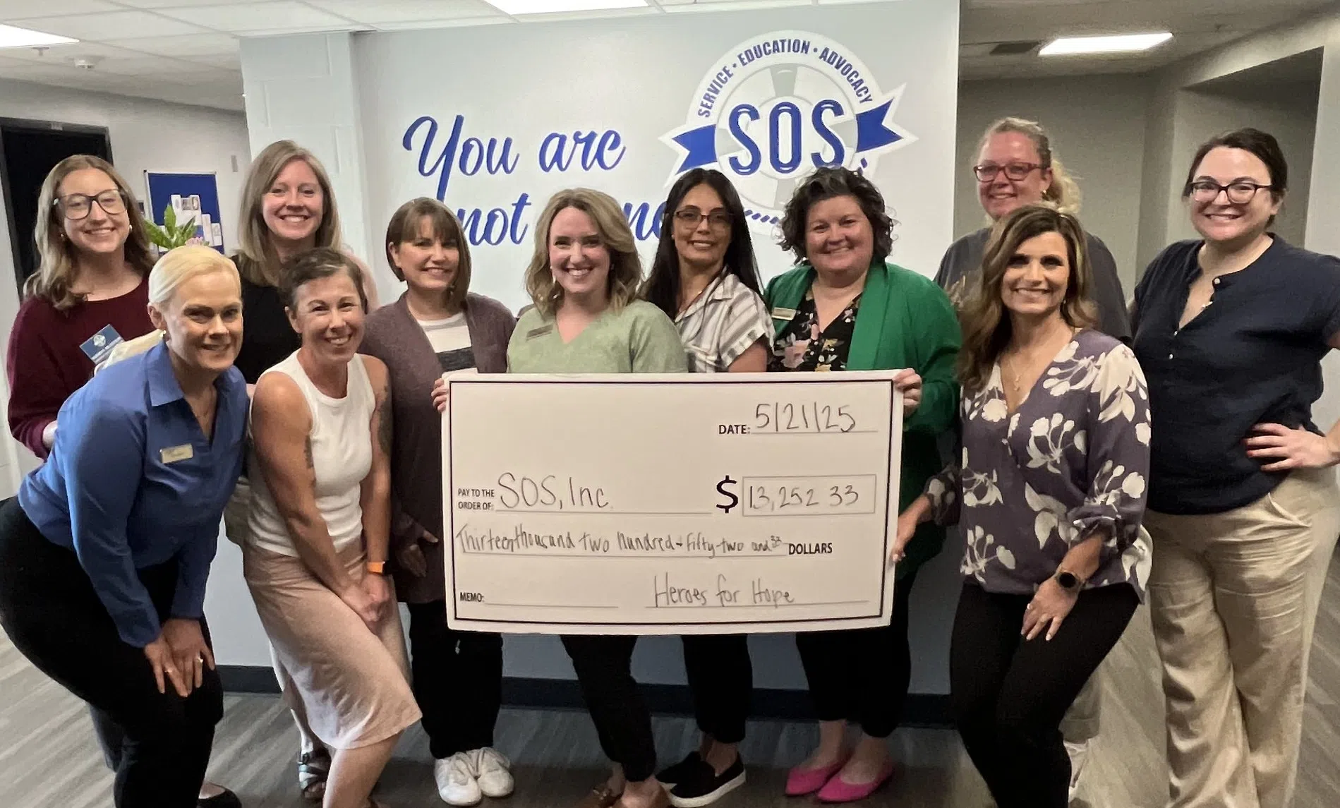 Over $13,000 raised through SOS Heroes for Hope | KVOE