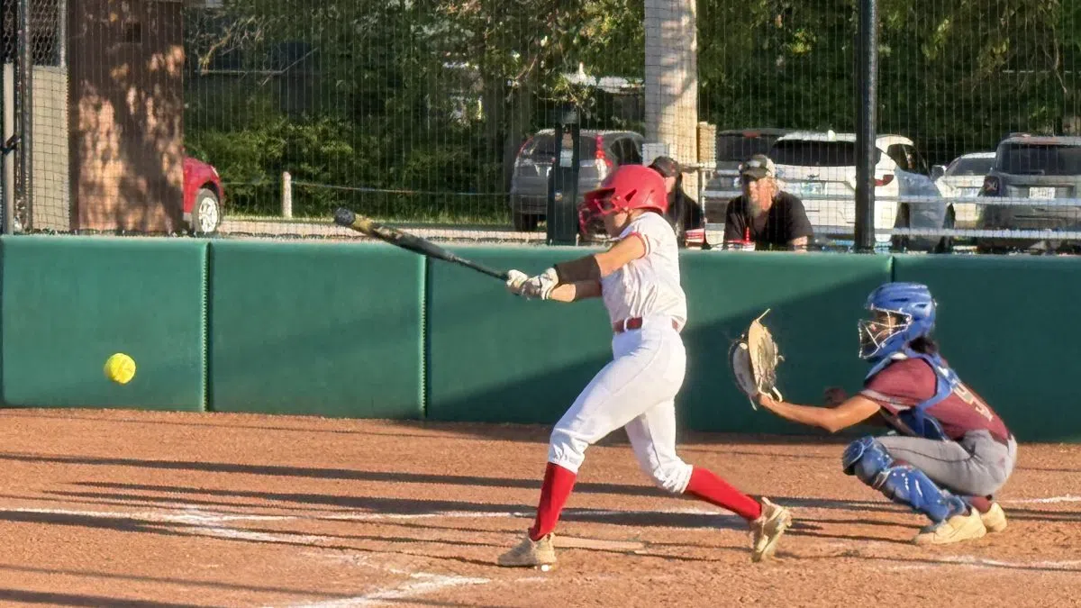 Alivia Barrett records her 100th strikeout of the season, Emporia High ...
