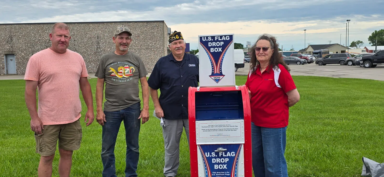 Unveiling of newly rejuvenated flag retirement drop box culminates Flag ...