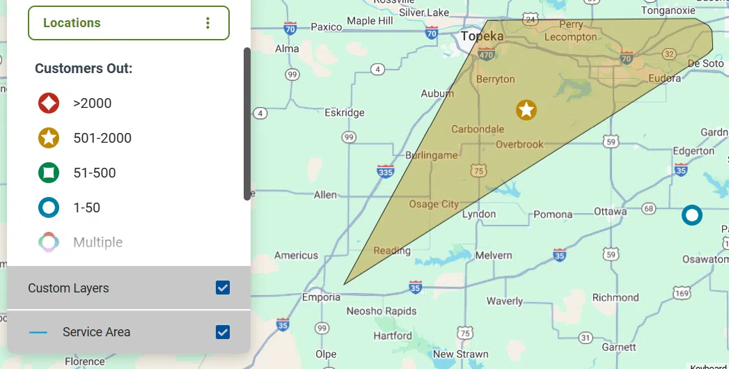 Over 2,000 area electric customers lose power Monday night, early ...