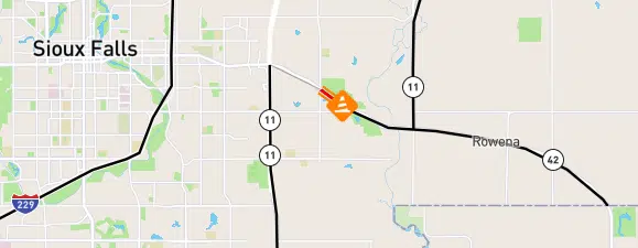 BREAKING: Hwys 42 and 11 between Sioux Falls and Iowa line are closed ...