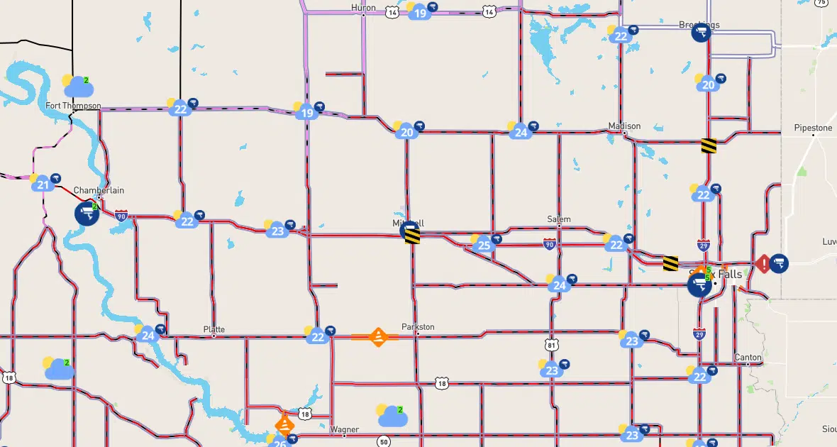 Nearly every road in KELO listening area under No Travel Advisory | KELO-AM