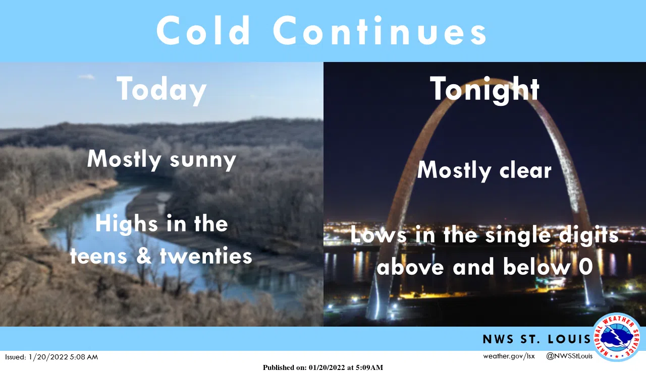 Sunny & Cold Today, Clear & Cold Tonight | Vandalia Radio