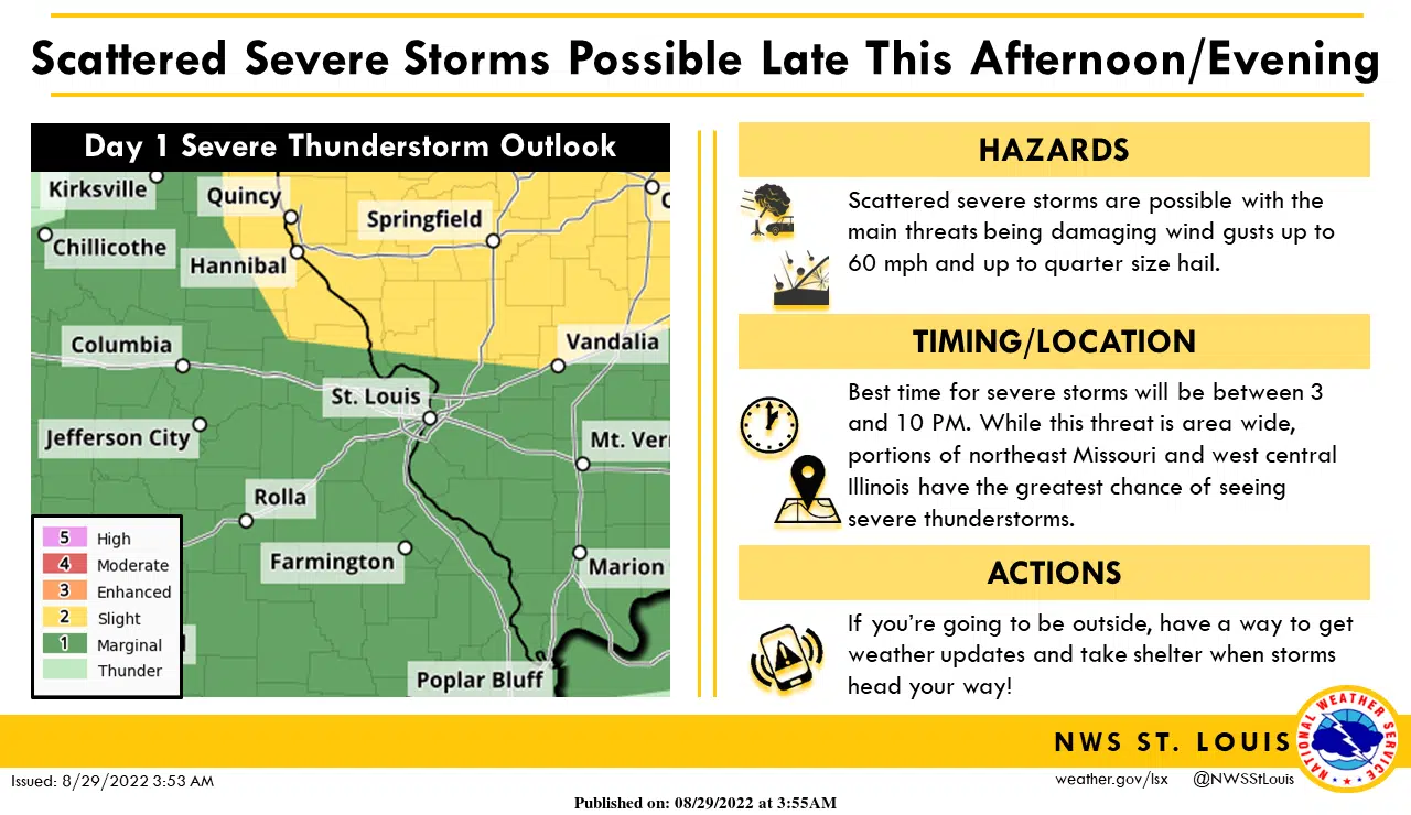 Scattered Severe Storms possible late this afternoon & this evening ... Scattered Severe Storms possible late this afternoon & this evening ...