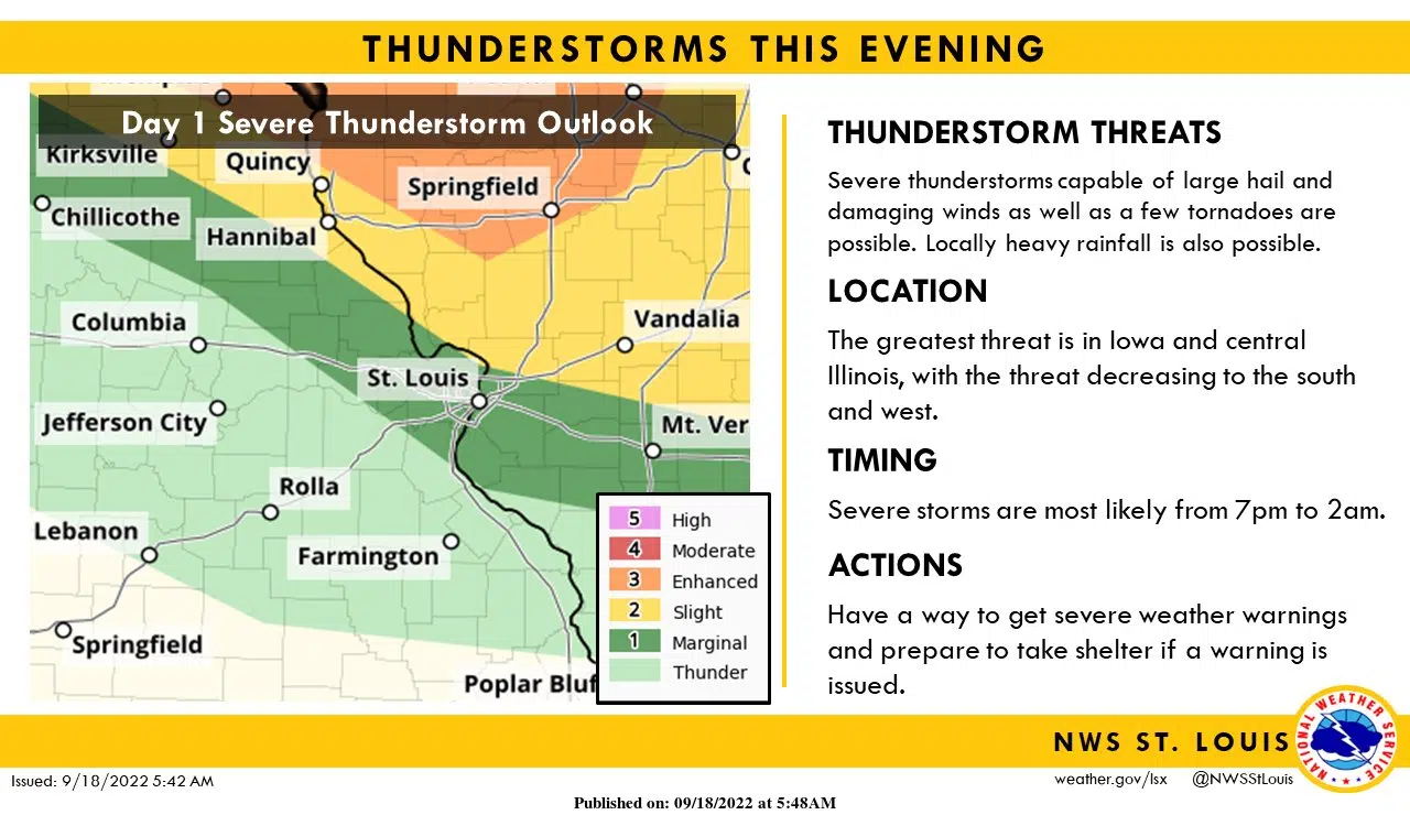 Chance of Showers & Storms today, Severe Storms possible tonight ... Chance of Showers & Storms today, Severe Storms possible tonight ...