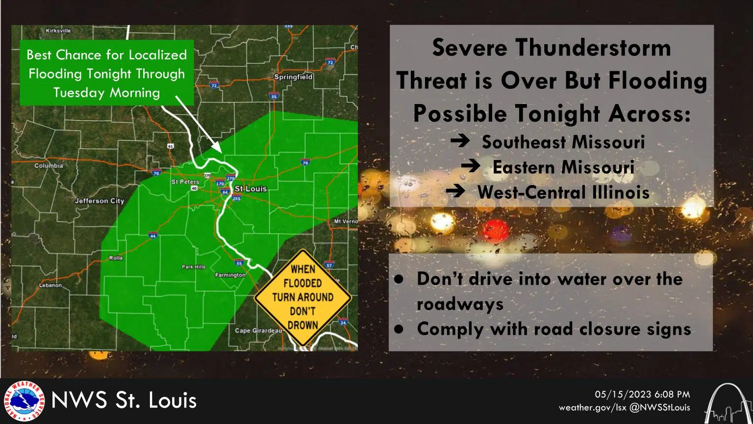 Heavy Rains & Possible Flooding for tonight and into Tuesday | Vandalia ...