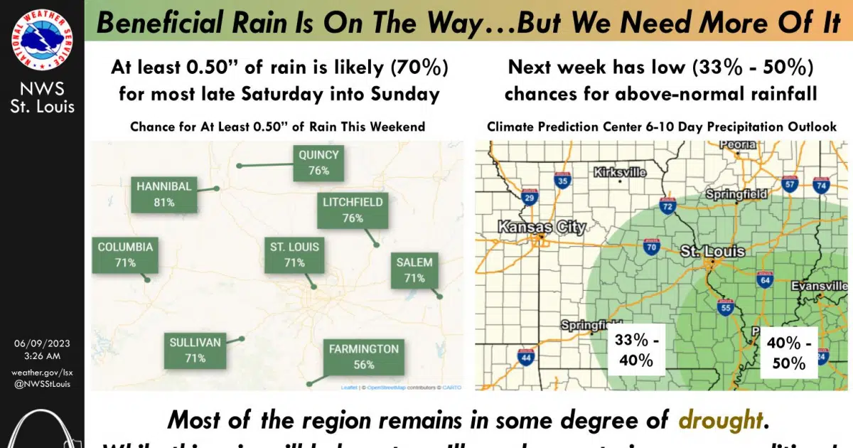 Sunny & Mild for Today—Much needed rainfall on the way Sunday ...