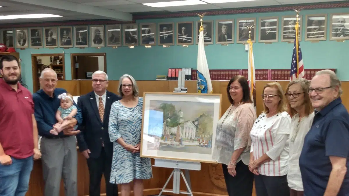 Painting by Artist Laureate now at Vandalia City Hall, Mayor discusses ... Painting by Artist Laureate now at Vandalia City Hall, Mayor discusses ...