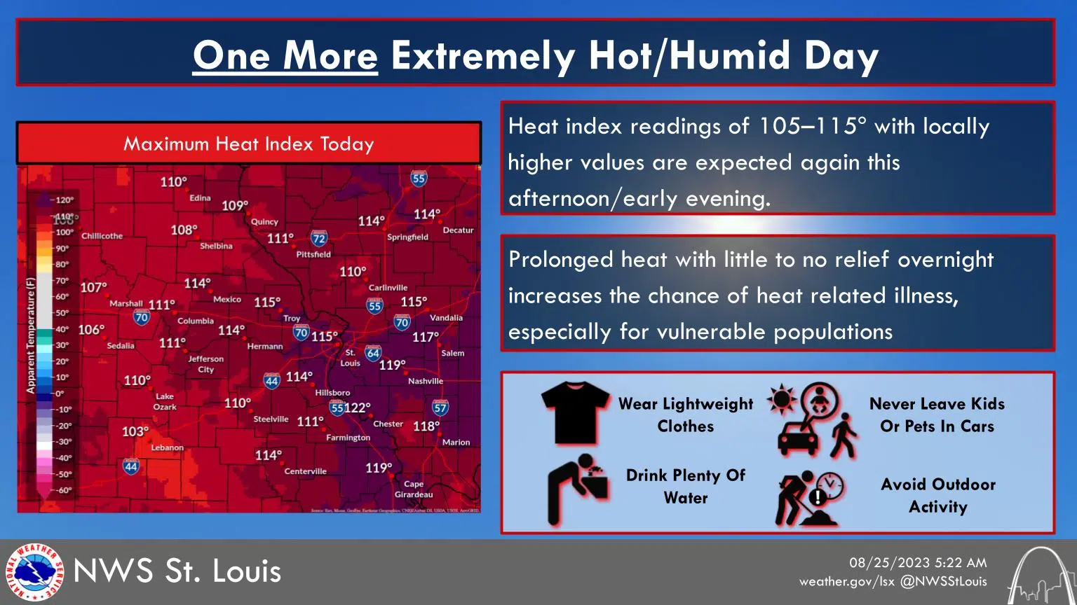 One more day of extreme heat & humidity, chance of a strong to severe ...