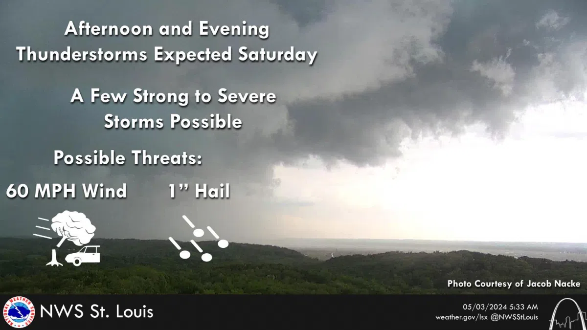 Chance of Showers and Storms ending this morning—Chance of storms returns on Saturday night ...