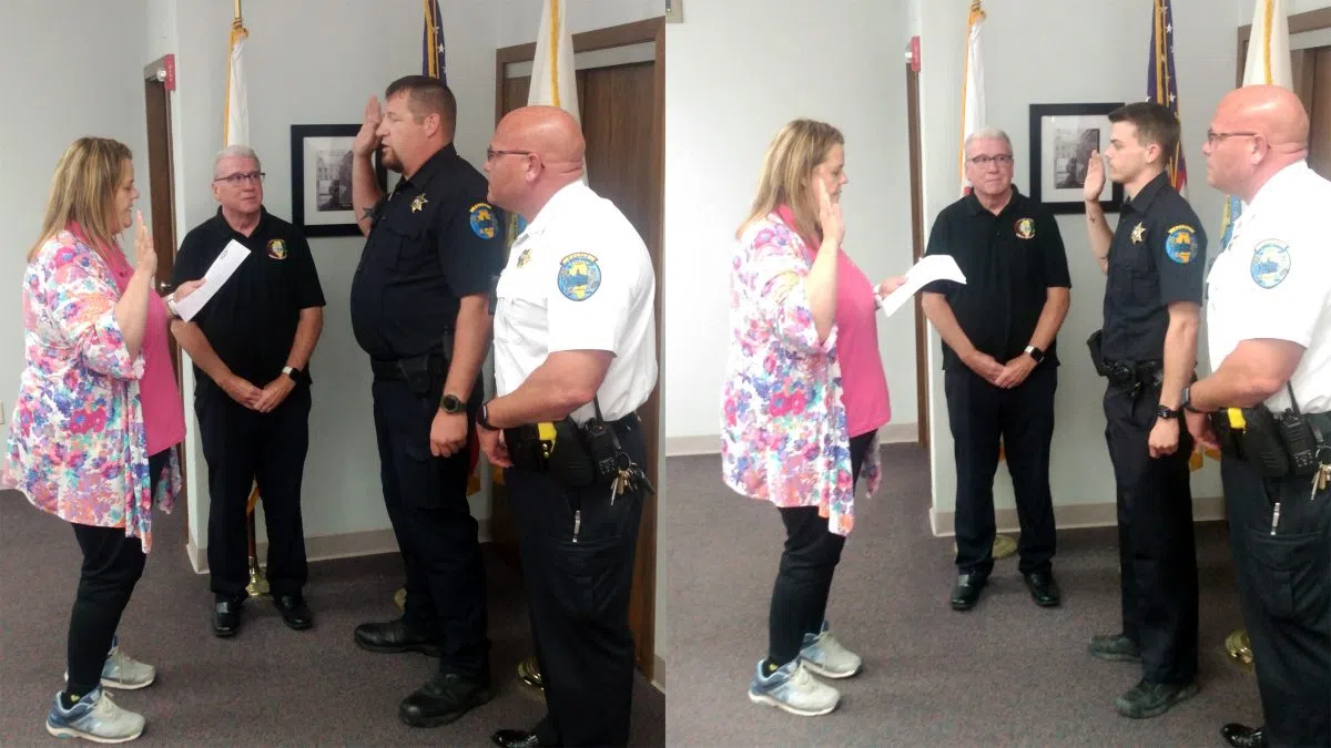 Two new Vandalia Police Officers Sworn In | Vandalia Radio