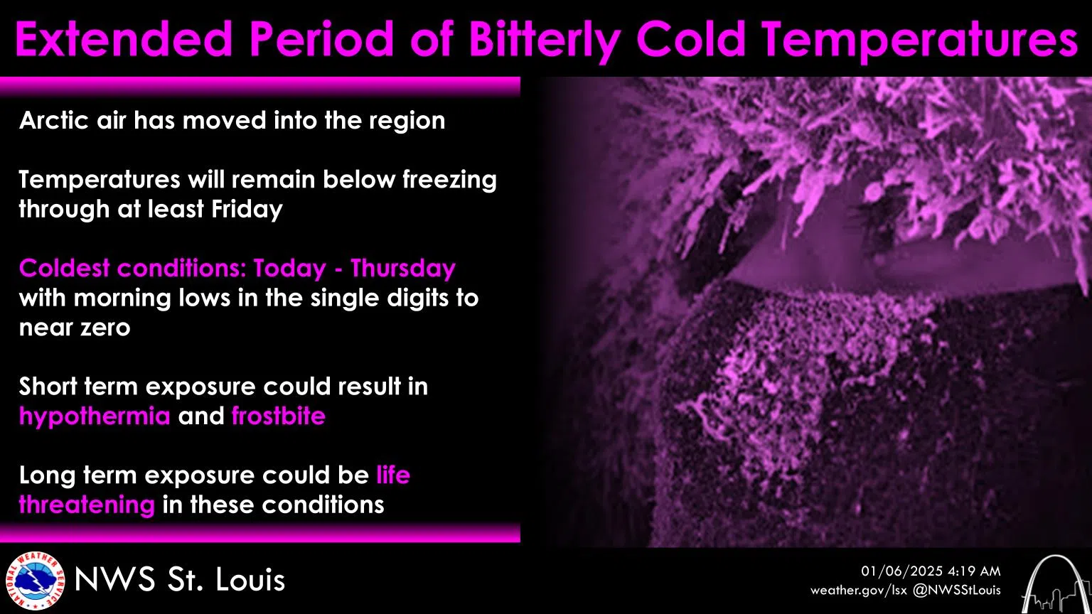 Snow ending this morning—Bitterly Cold Temperatures throughout the week ...