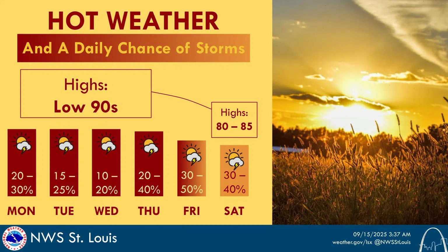 Sunny & Hot Again Today | Vandalia Radio
