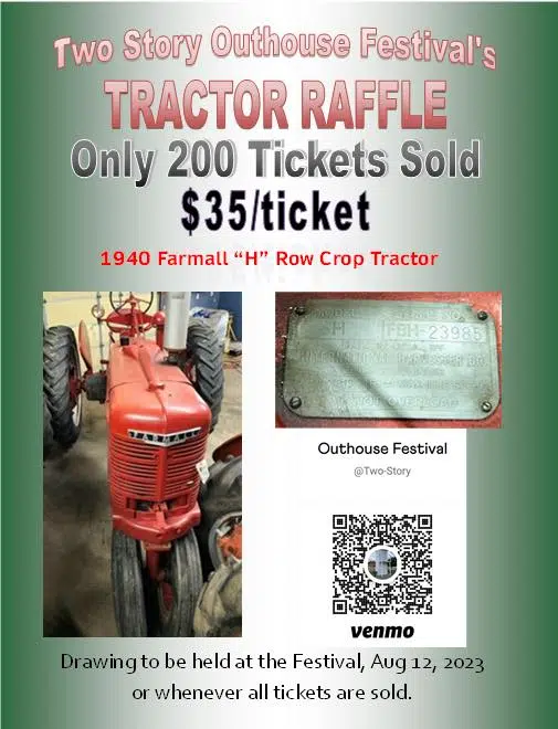 Tractor Raffle to Benefit Two-Story Outhouse Festival in Gays ...