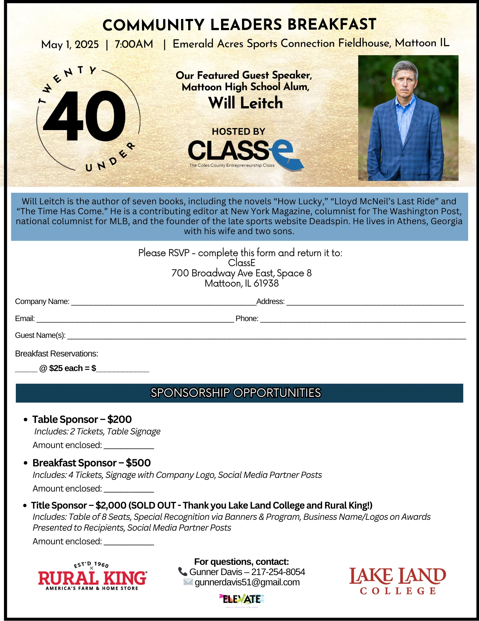 Class E Announces the 20 Under 40 Class of 2025 | MyRadioLink.com