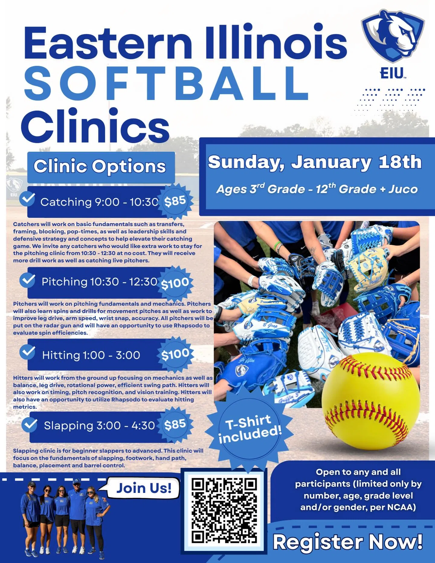 Eastern Illinois University Softball Clinics in January | 104.3 The Party