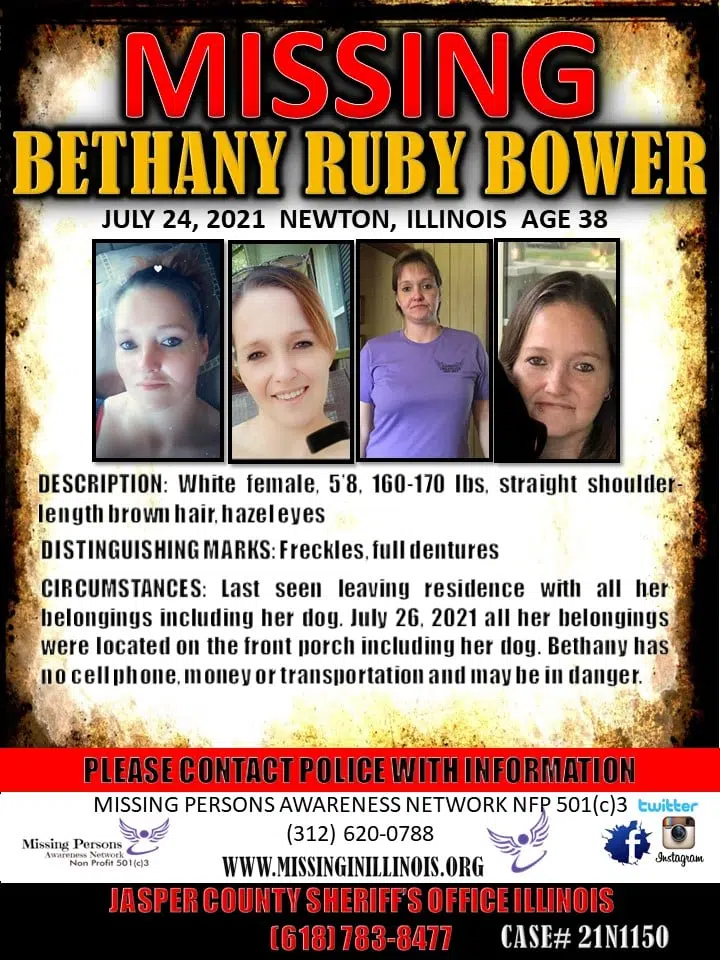 Missing: Bethany Ruby Bower | Effingham Radio