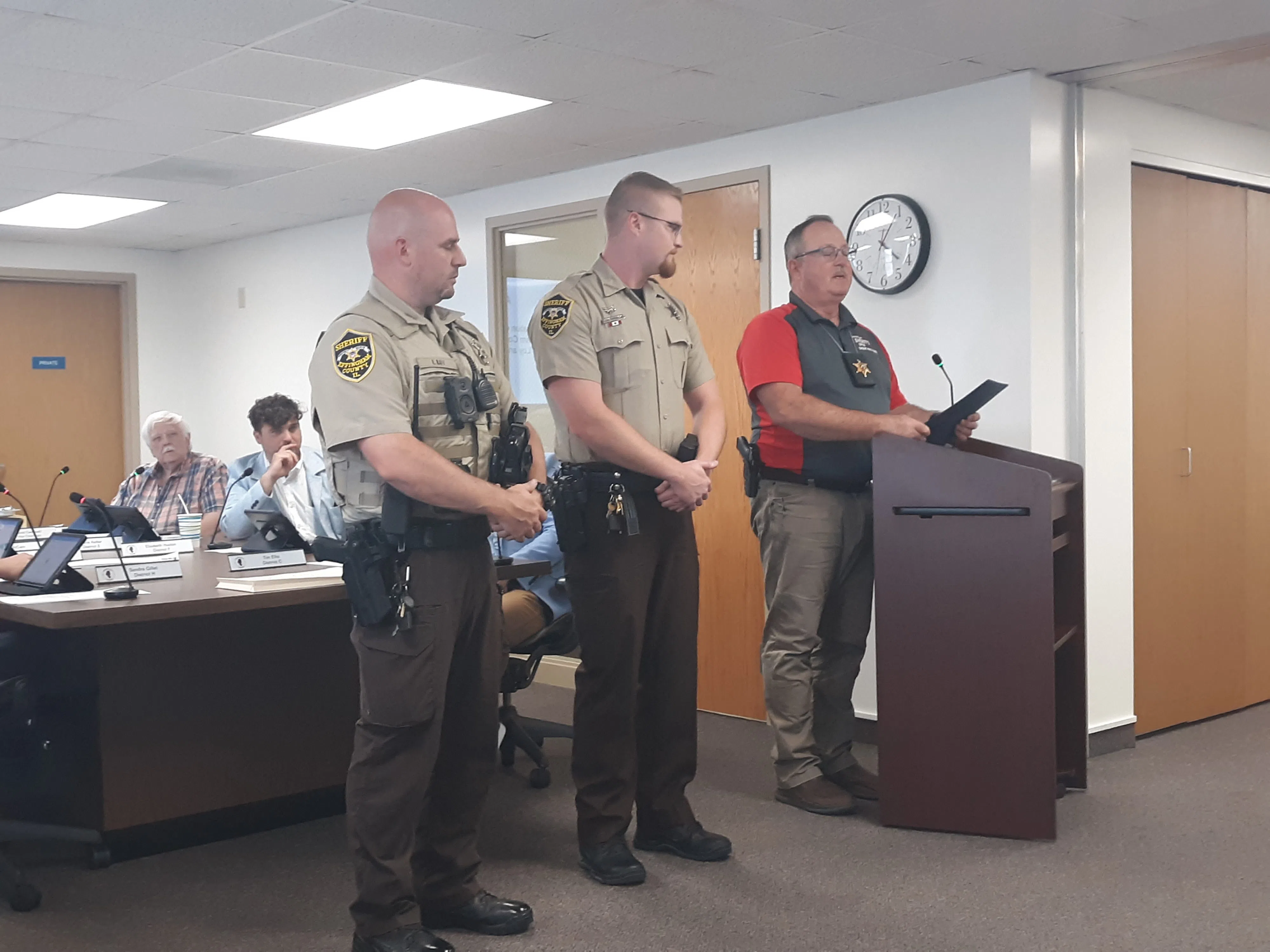 Karen Feldkamp And Sheriff’s Deputies Recognized At Effingham County Board Meeting Monday ...