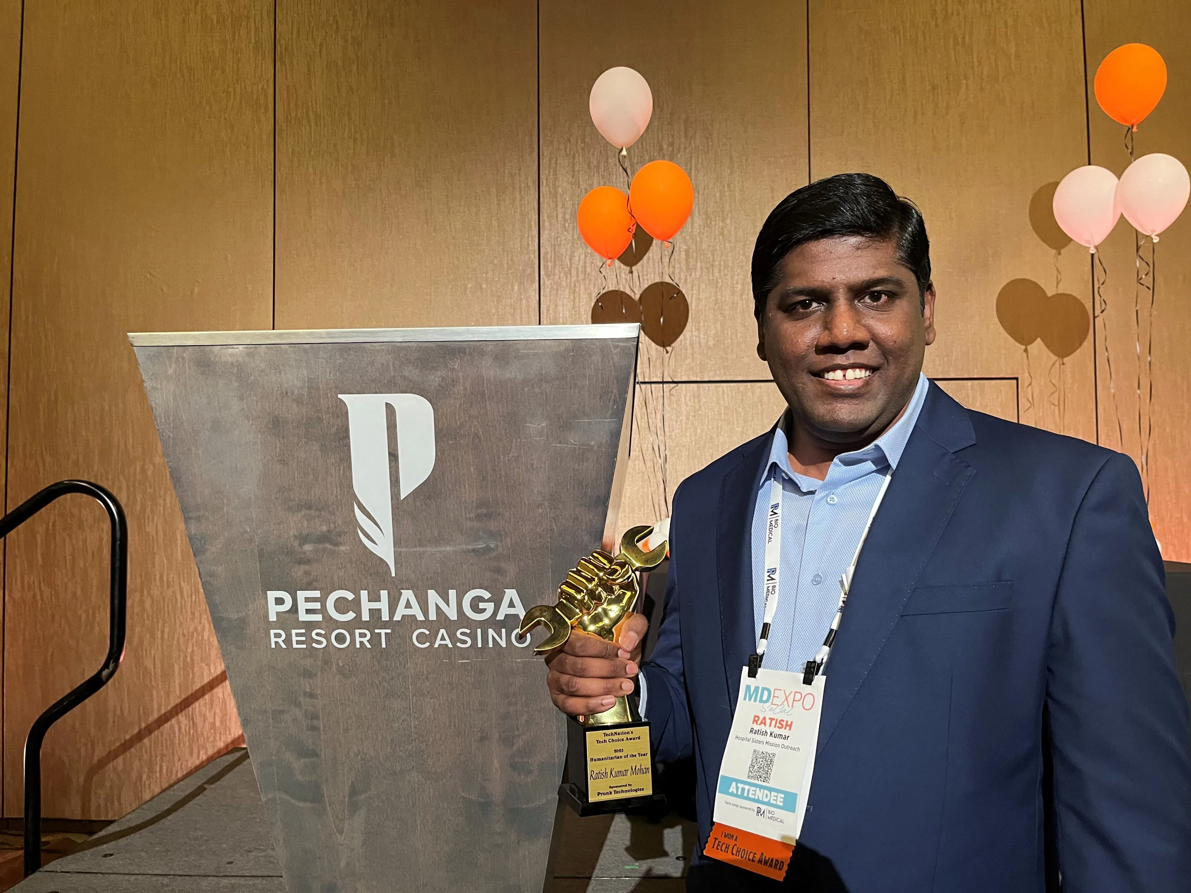 Kumar Accepts 2025 Humanitarian Of The Year Award | Effingham Radio