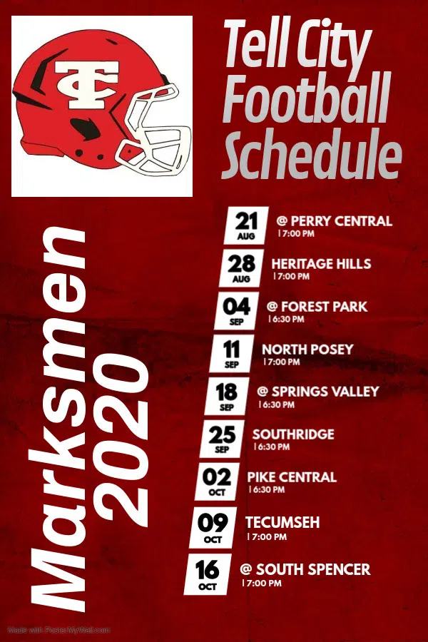 Tell City Marksman reveal 2020 football schedule | Owensboro Radio