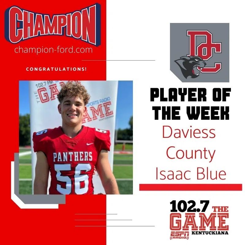 Isaac Blue named ESPN Owensboro Daviess County Panther of the week BTYB ...