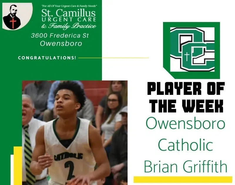 Brian Griffith named ESPN Owensboro Catholic Ace of the week BTYB Saint ...