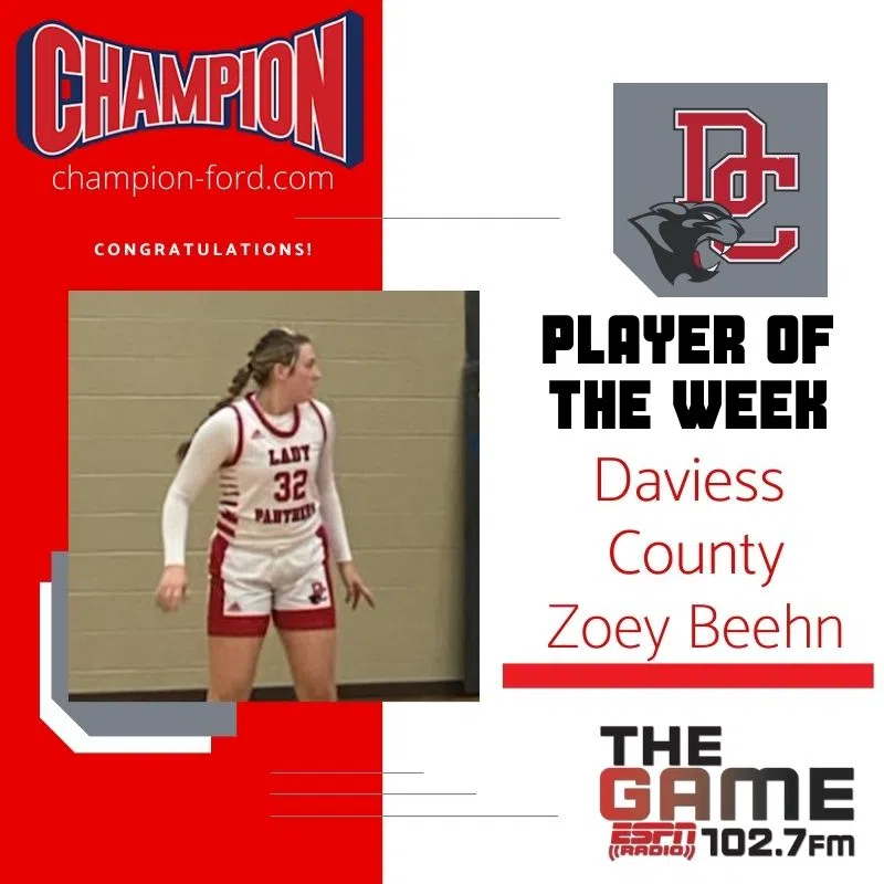 Zoey Beehn named ESPN Owensboro Daviess County Panther of the week BTYB ...
