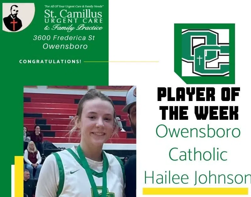 Hailee Johnson named ESPN Owensboro Catholic Ace of the week BTYB St Camillus Urgent Care ...