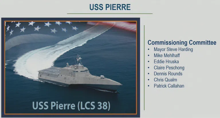 USS Pierre (LCS 38) officially added to U.S. Navy fleet following ...