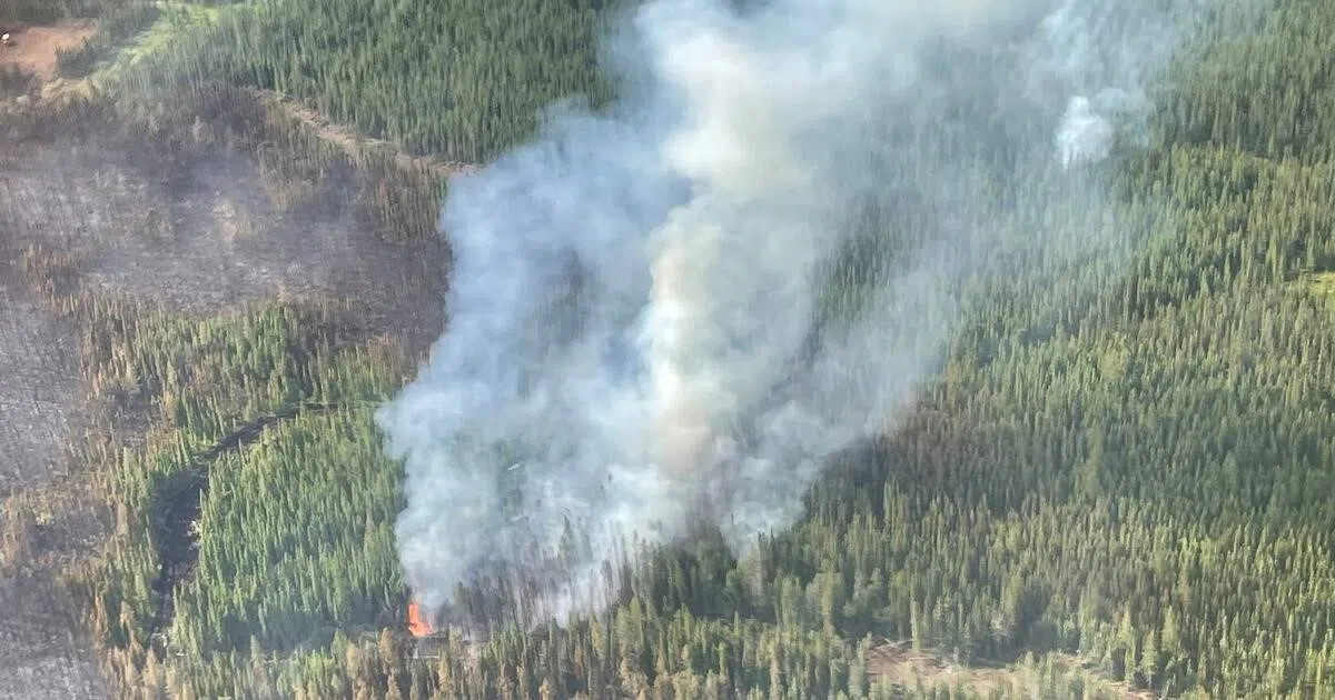 Wildfire burning near Fox Creek | XM 105