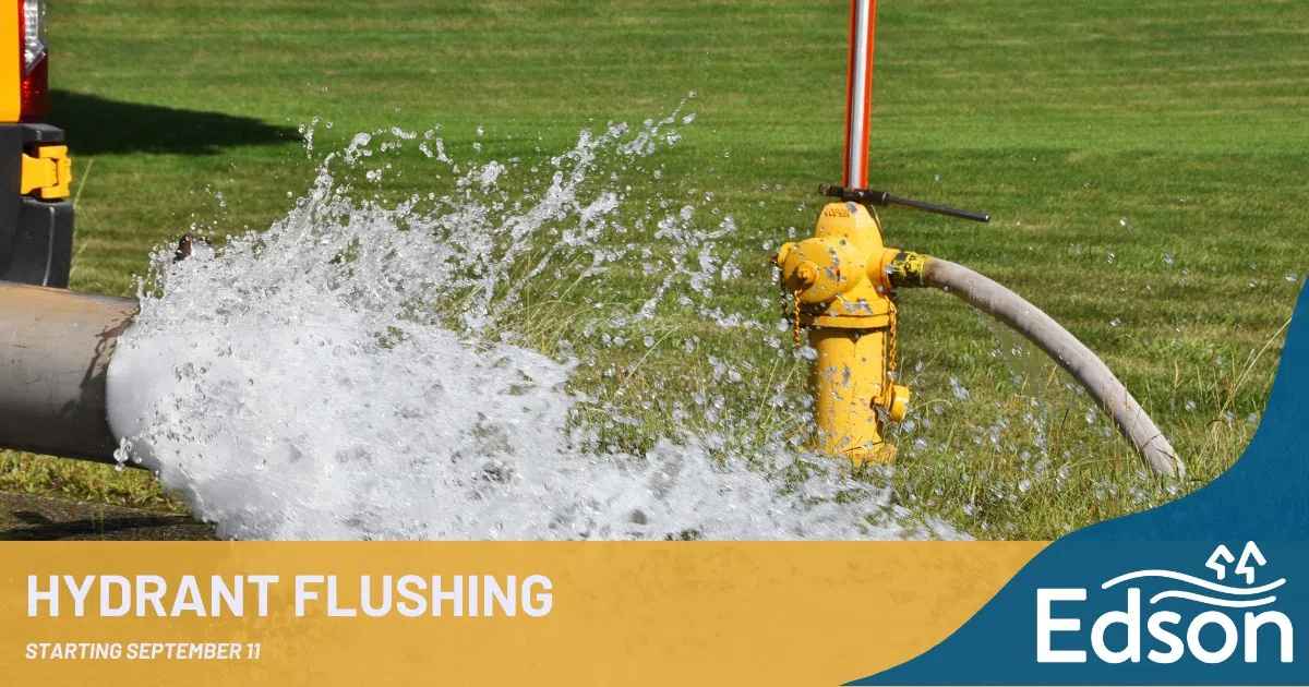 Hydrant flushing set to begin in Edson | XM 105