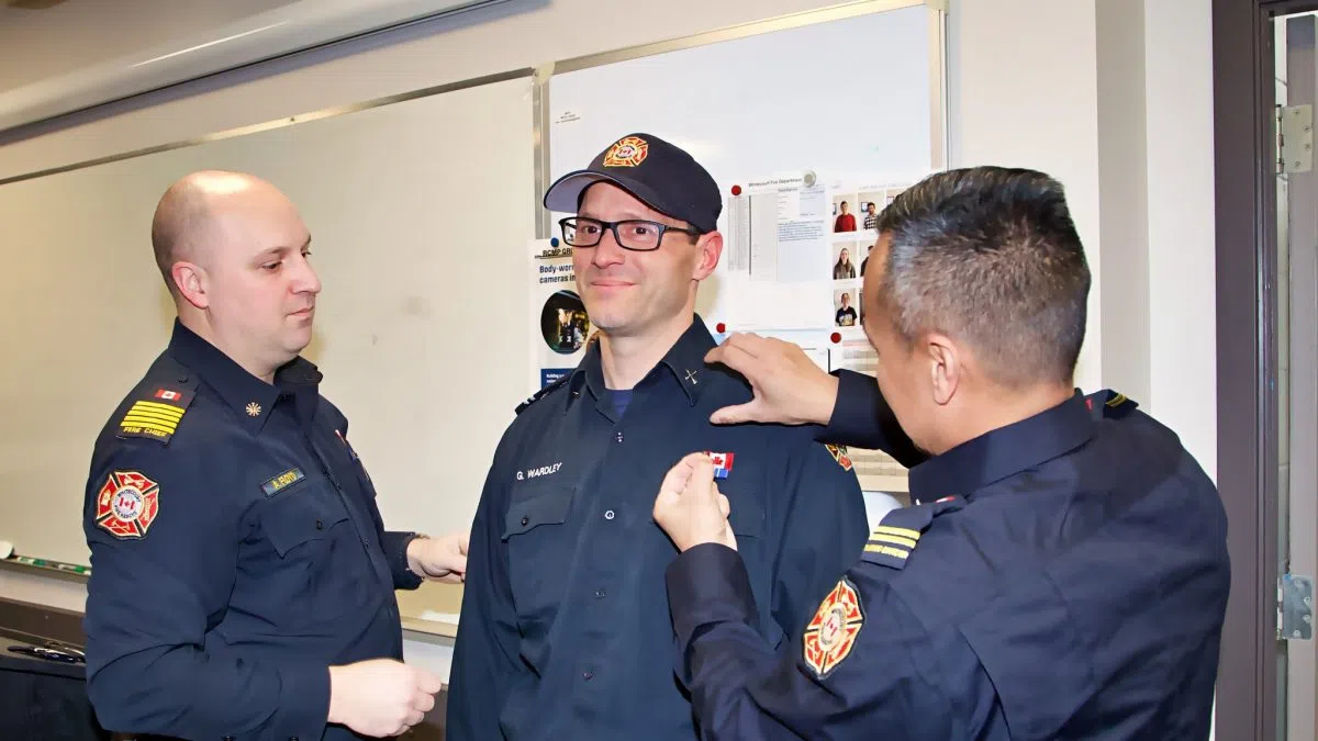 Whitecourt Fire Department Lieutenant promoted to Captain | XM 105