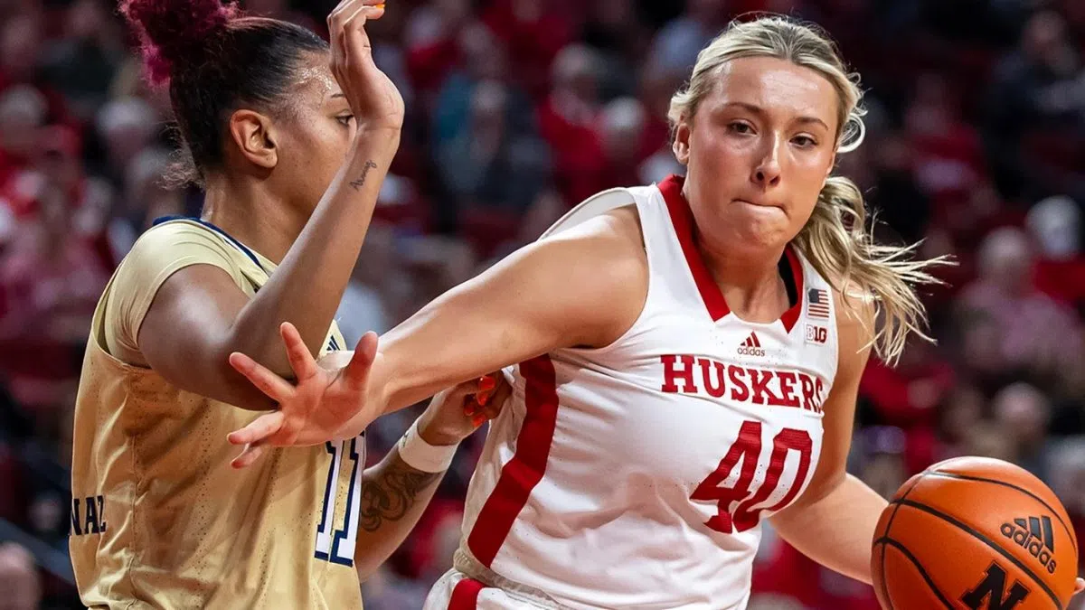 Markowski’s Double-Double Not Enough as Huskers Fall at KU | Hits 106 ...