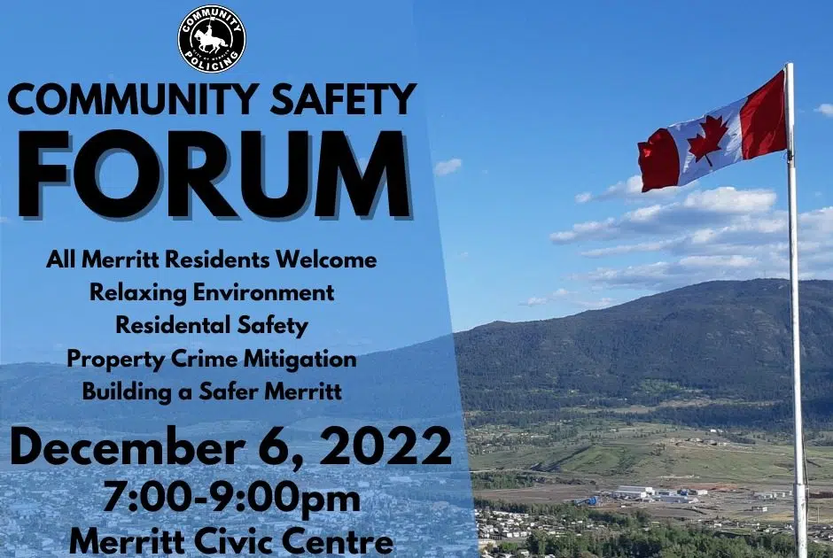 Community safety forum taking place in Merritt | Q101