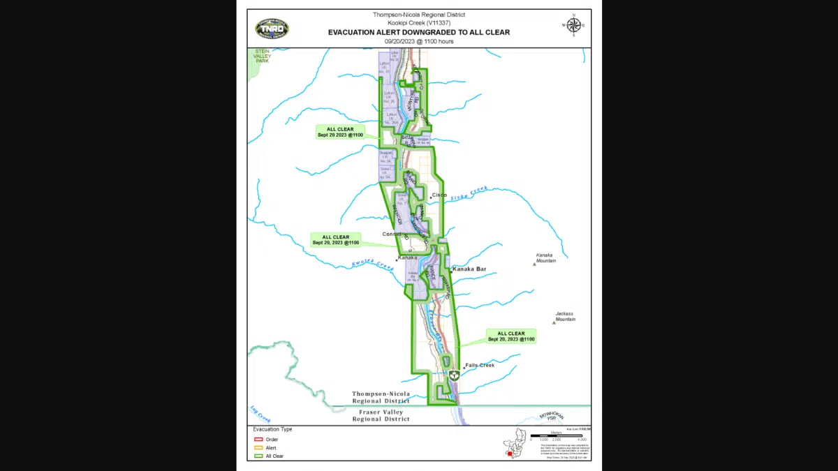 Evacuation Alert Downgraded for Kookipi Creek Wildfire | Q101