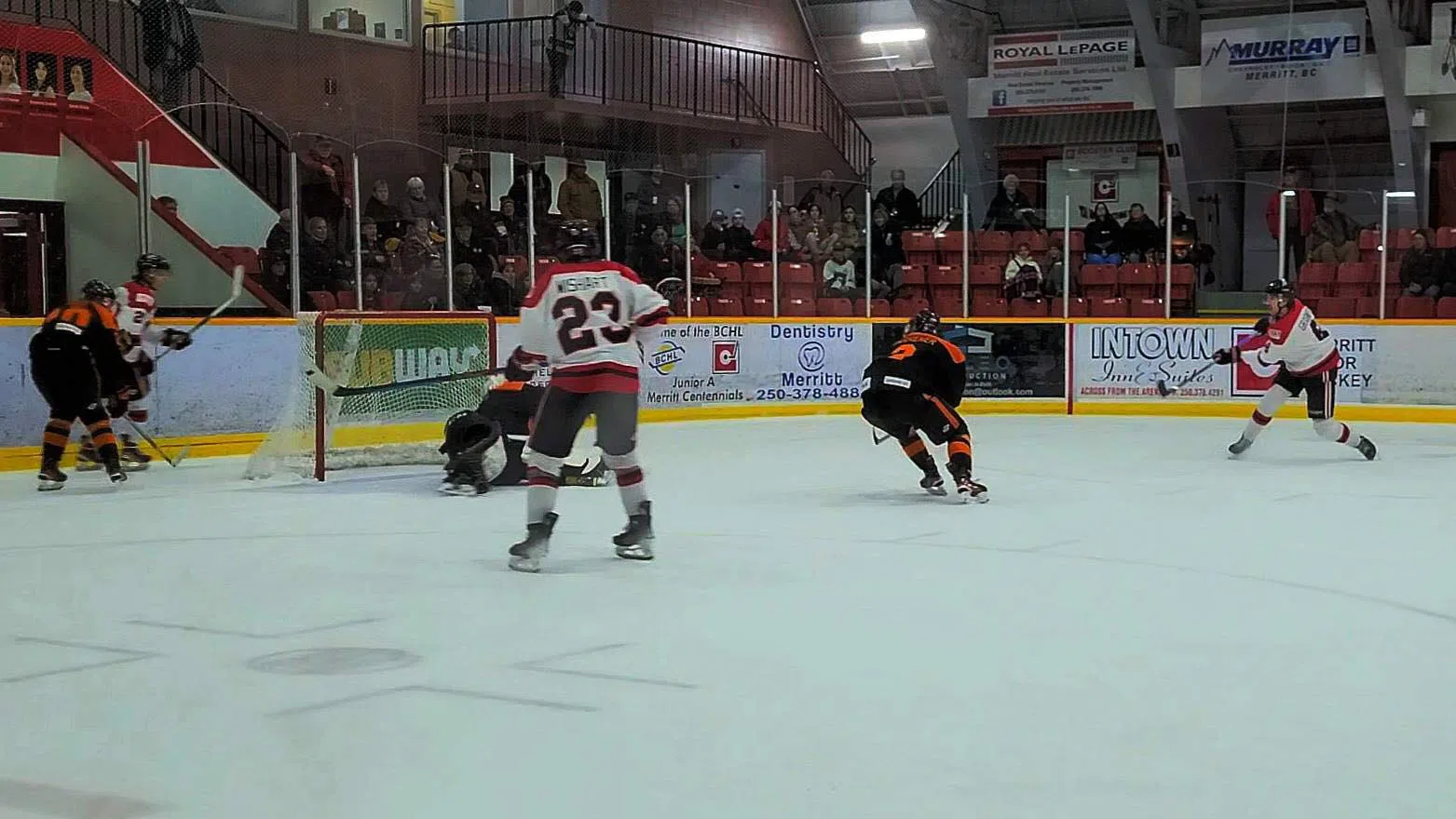 Assistant Coach Connor Logan throws in Sam Grabner for first BCHL goal ...