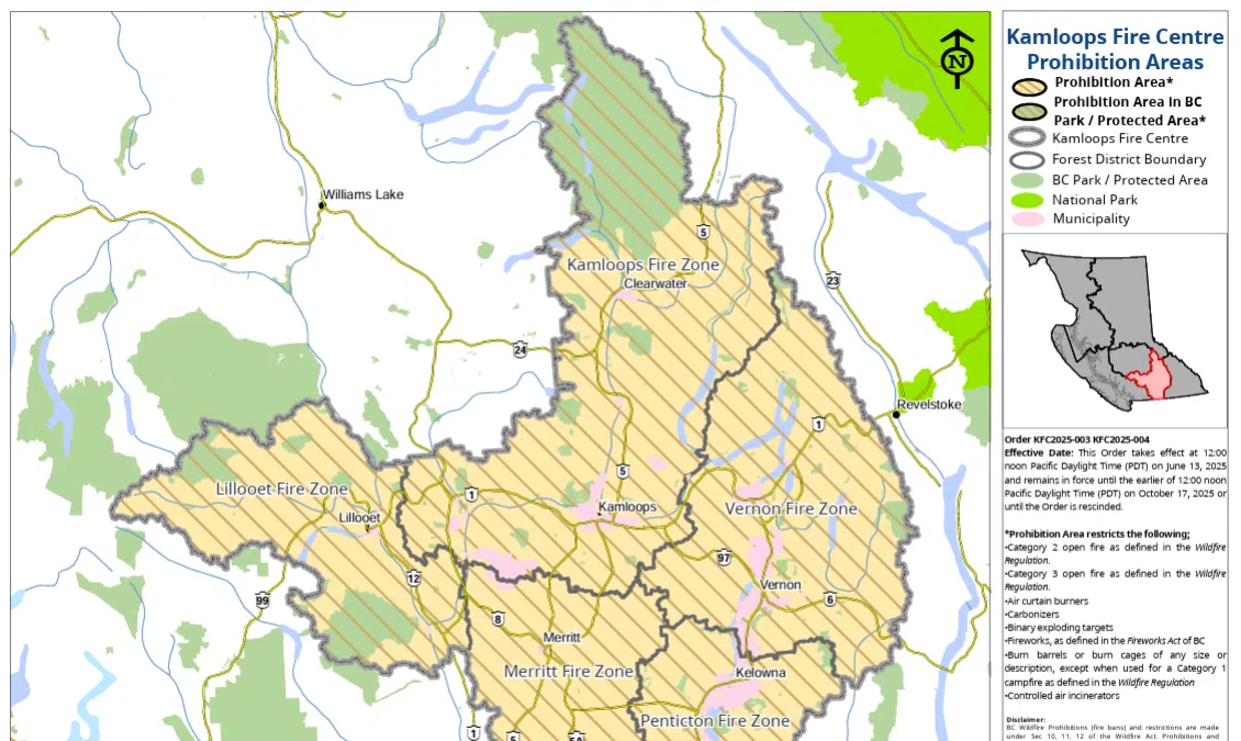 Category 2 open fire prohibition taking effect in Kamloops Fire Centre ...