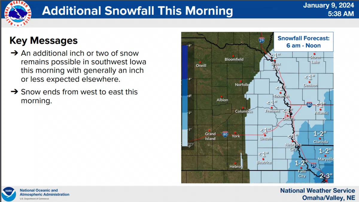 Snowfall Ending – High Winds Continue | KLIN - News/Talk 1400