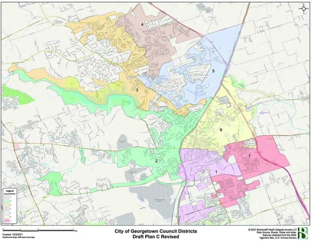 City Council Approves New Council District Map | Hello Georgetown