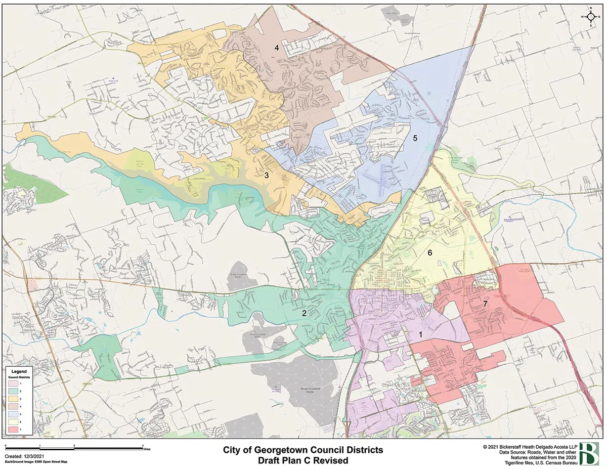 City Council Approves New Council District Map | Hello Georgetown