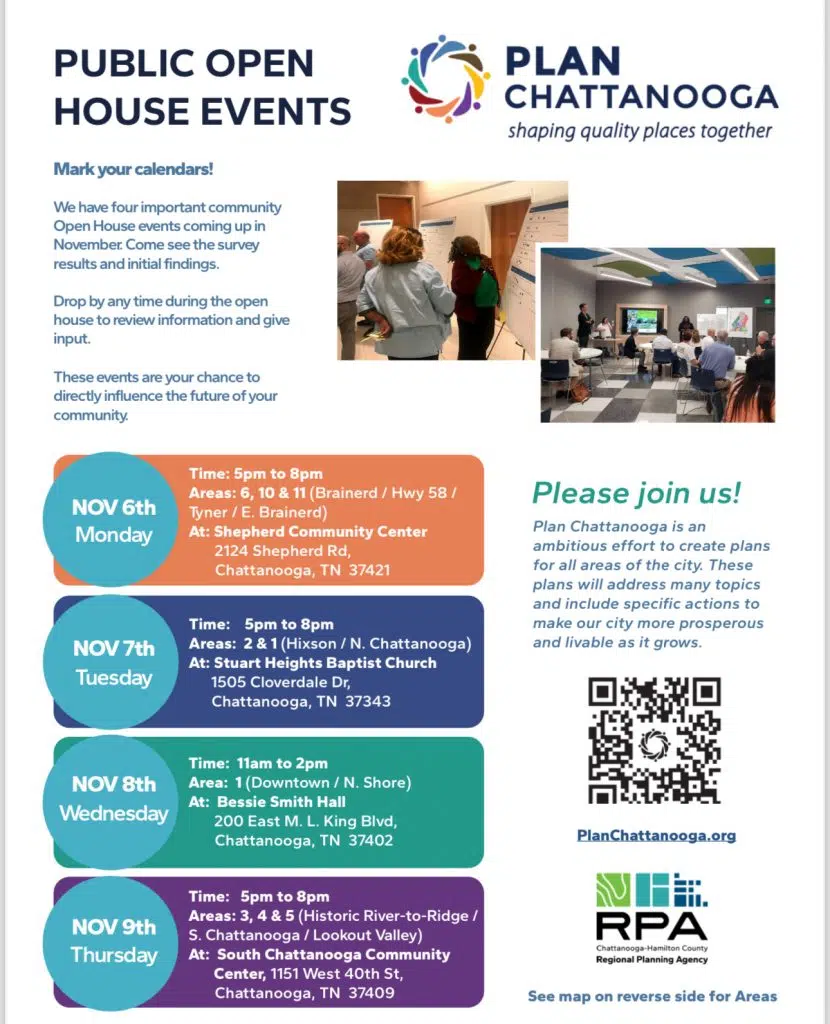 Plan Chattanooga Public Open House Events | Power 94.3 - WJTT FM