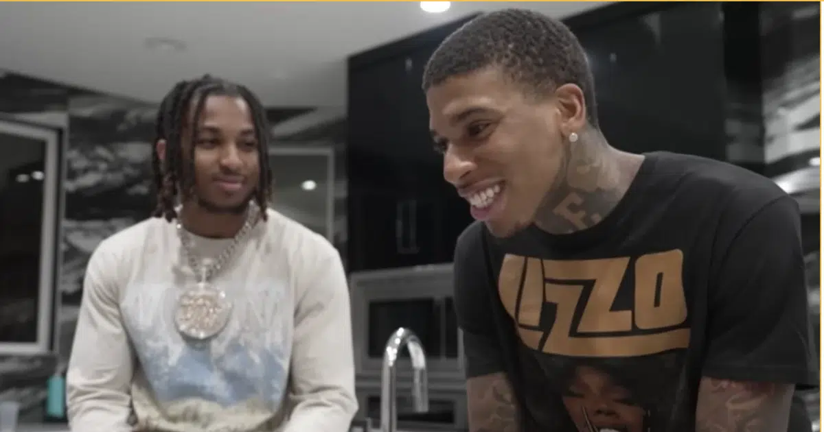 NLE Choppa Catches Ddg Slipping As He Snatches His Chain | 97.7 The ...