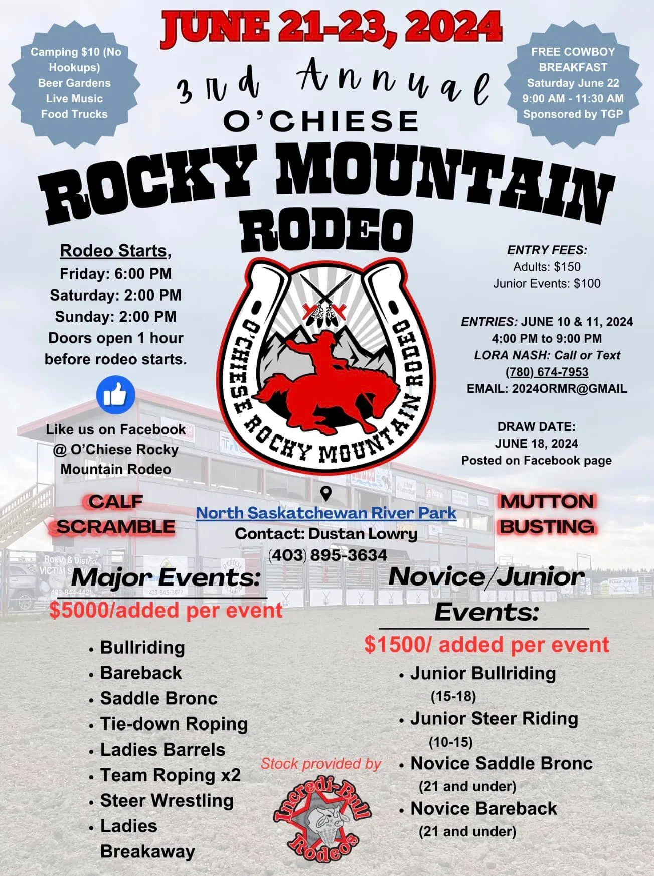 O’Chiese Rocky Mountain Rodeo returns June 21-23 | 94.5 Rewind Radio