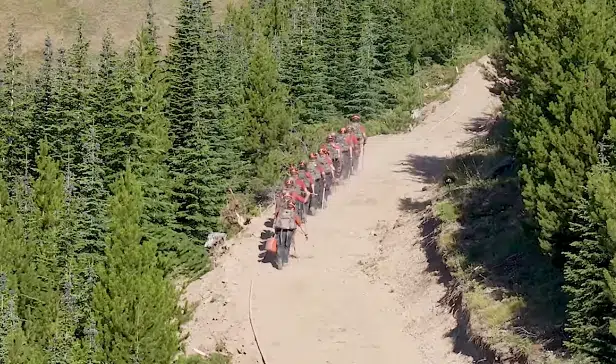 Small ignition operations conducted around Connell Ridge fire south of ...